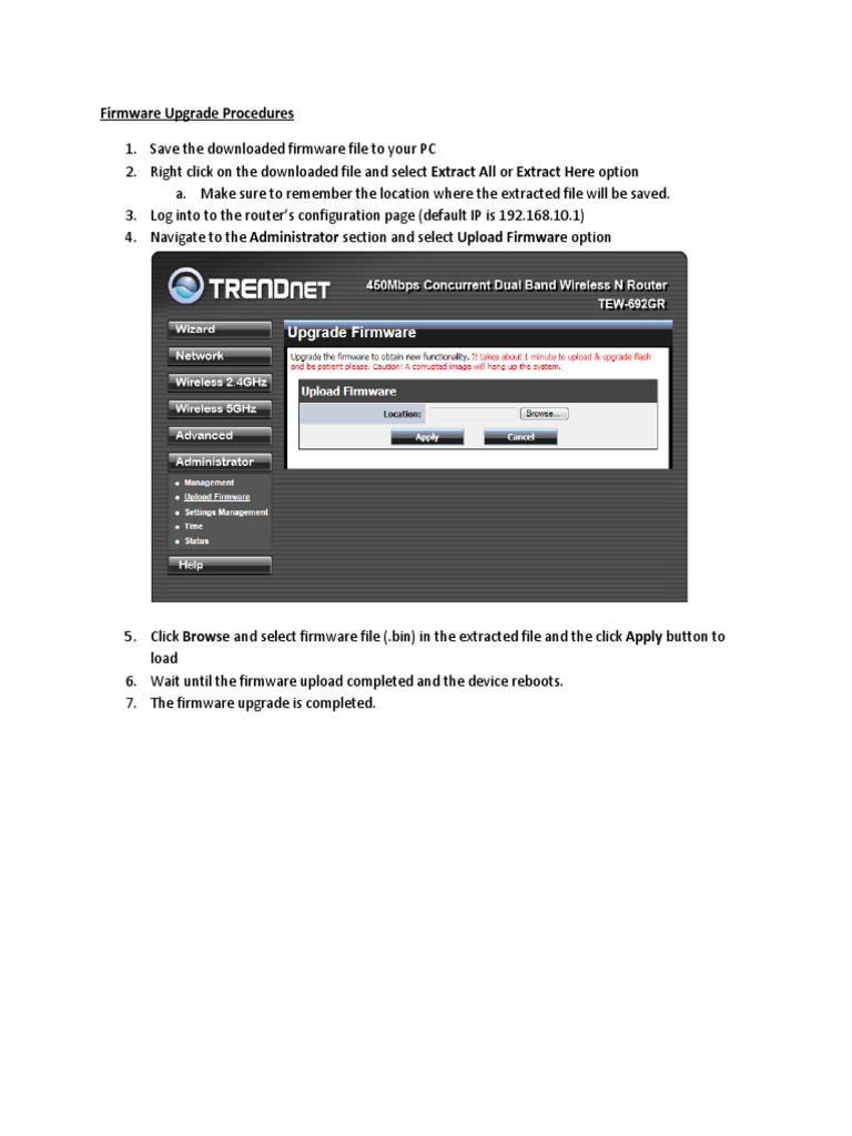 Firmware Upgrade Procedure | PDF