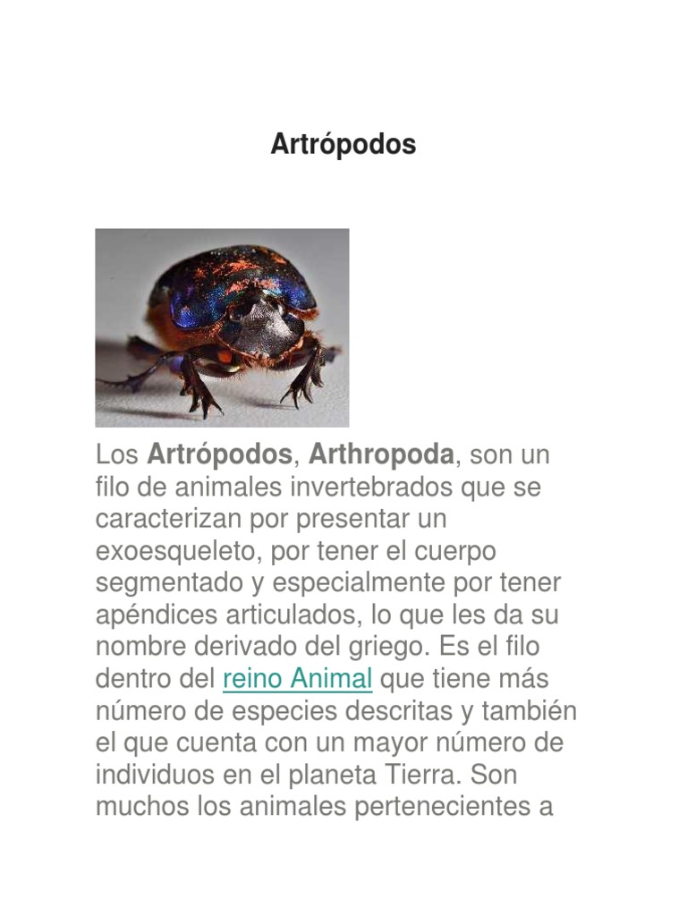 Atropodos | PDF | Organismos | Zoología