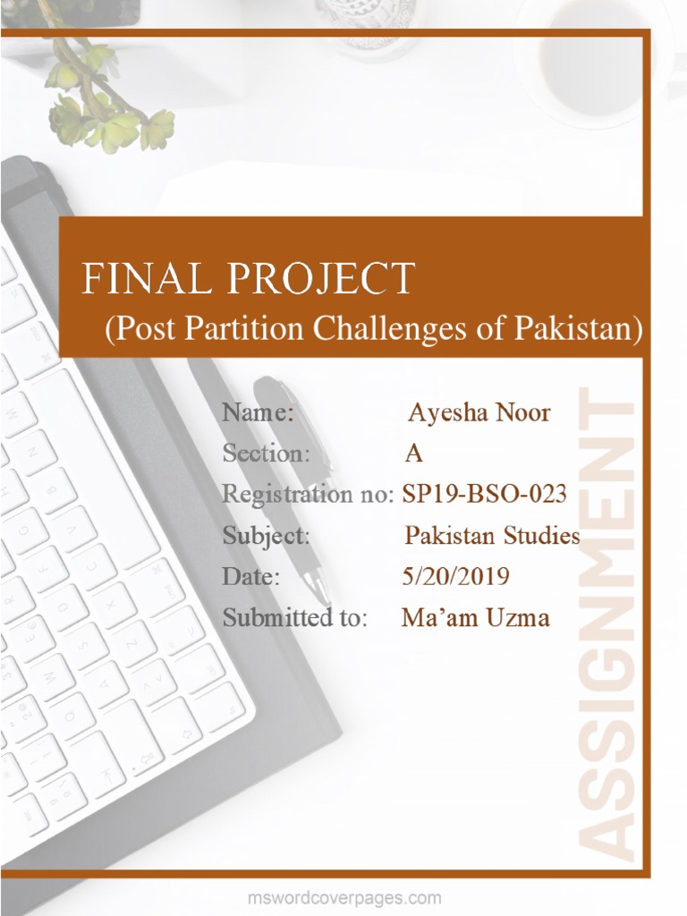 Post Partition Challenges of Pakistan | PDF | Economic Growth ...