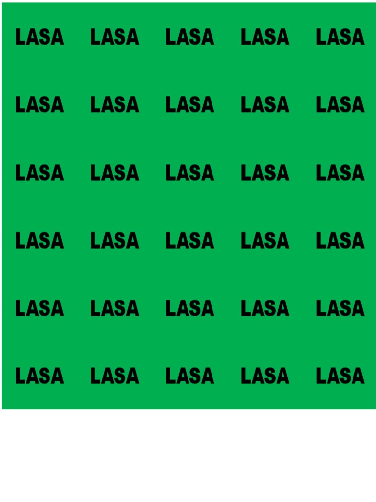 Label LASA, High Allert, Multiple Strength | PDF