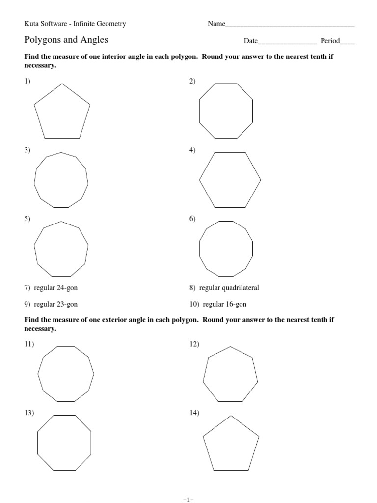 Polygons and Angles PDF | PDF | Polygon | Angle