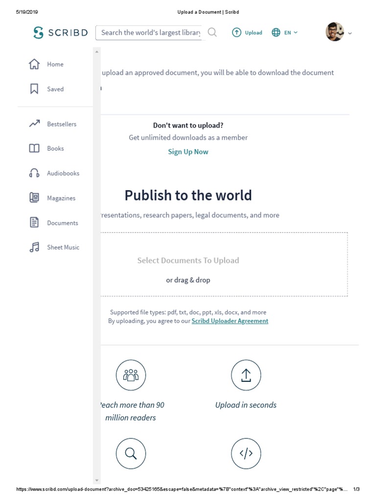Upload To The World | PDF | Scribd | Multimedia