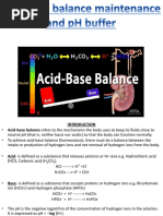Acid Base Balance | PDF | Ph | Buffer Solution