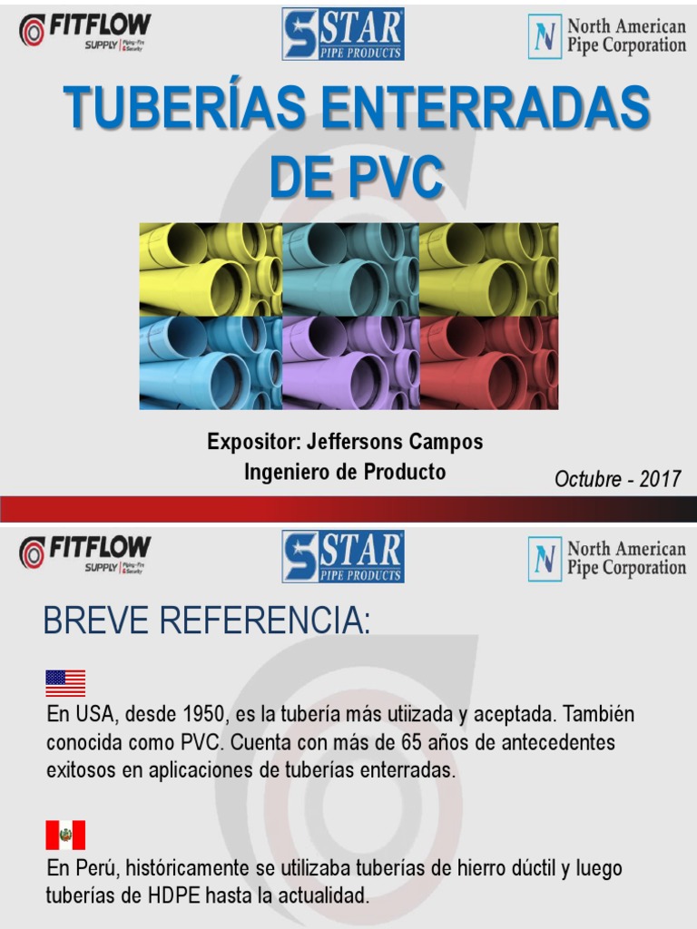 Tuberías Enterradas AWWA C900 | PDF | Tubería (transporte de fluidos) | Materiales