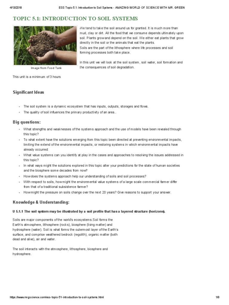 Introduction to Soil Systems | PDF | Ecosystem | Soil