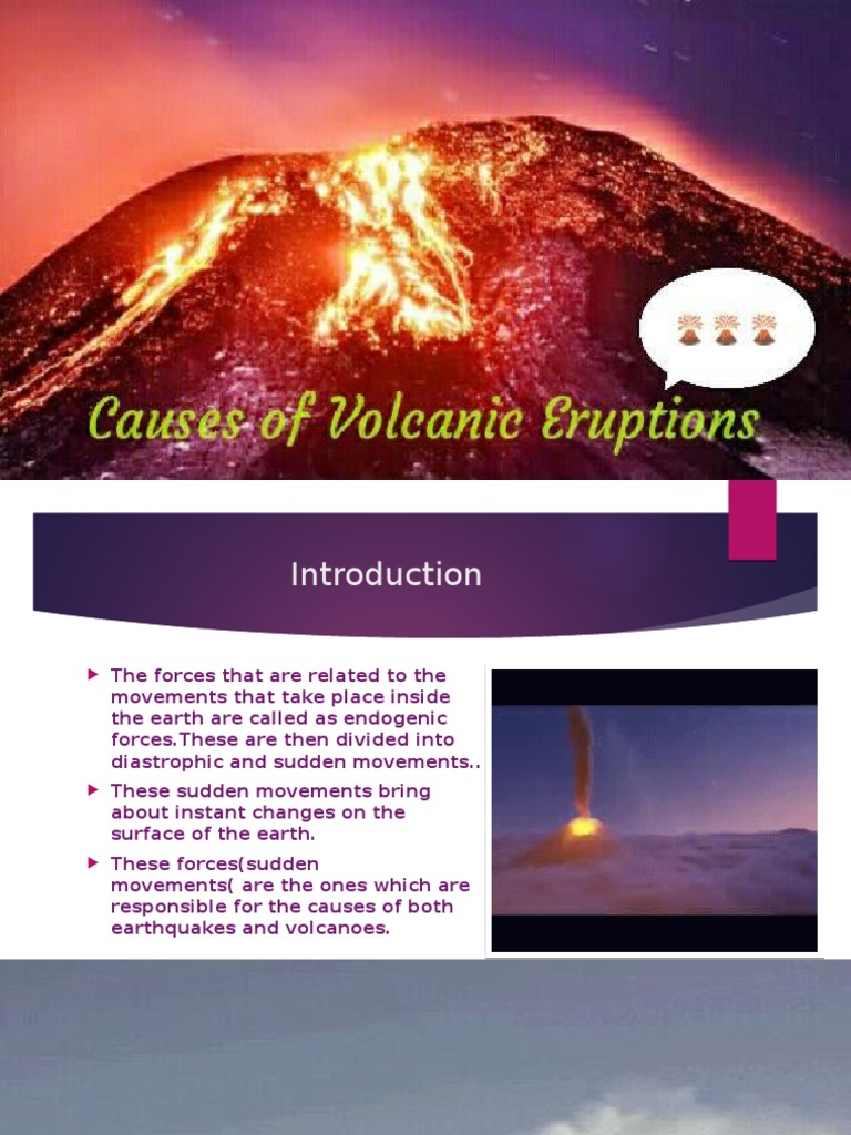 Causes of Volcanoes (Volcanic Eruptions) : Geography | PDF | Science ...