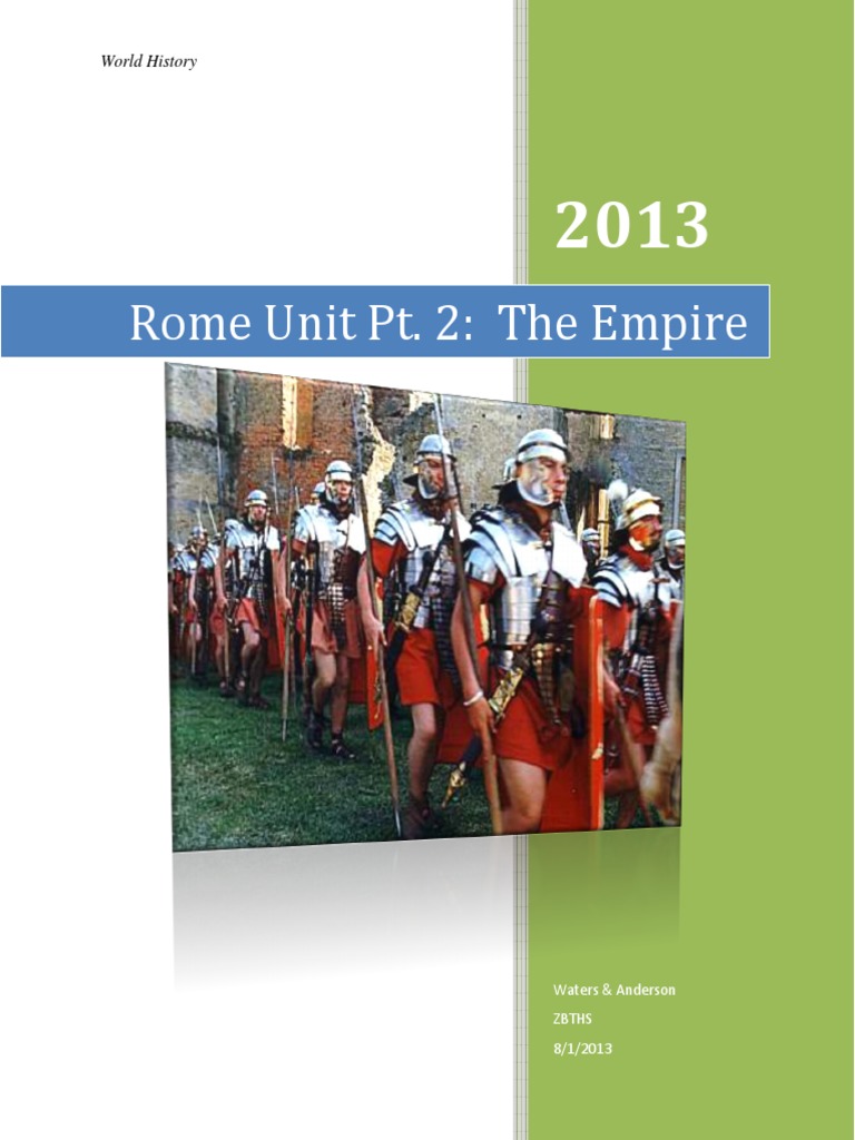 Ancient Rome Unit Plan Part II | PDF | Nero | Constantine The Great