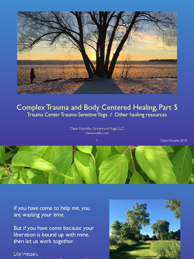 Complex Trauma and Body Centered Healing Part 5 | PDF | Psychological ...
