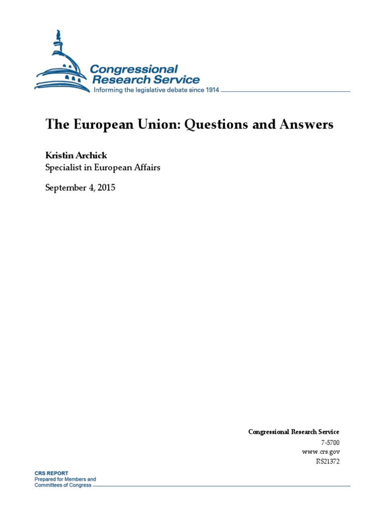 Understanding the European Union: Overview | PDF | Eurozone ...