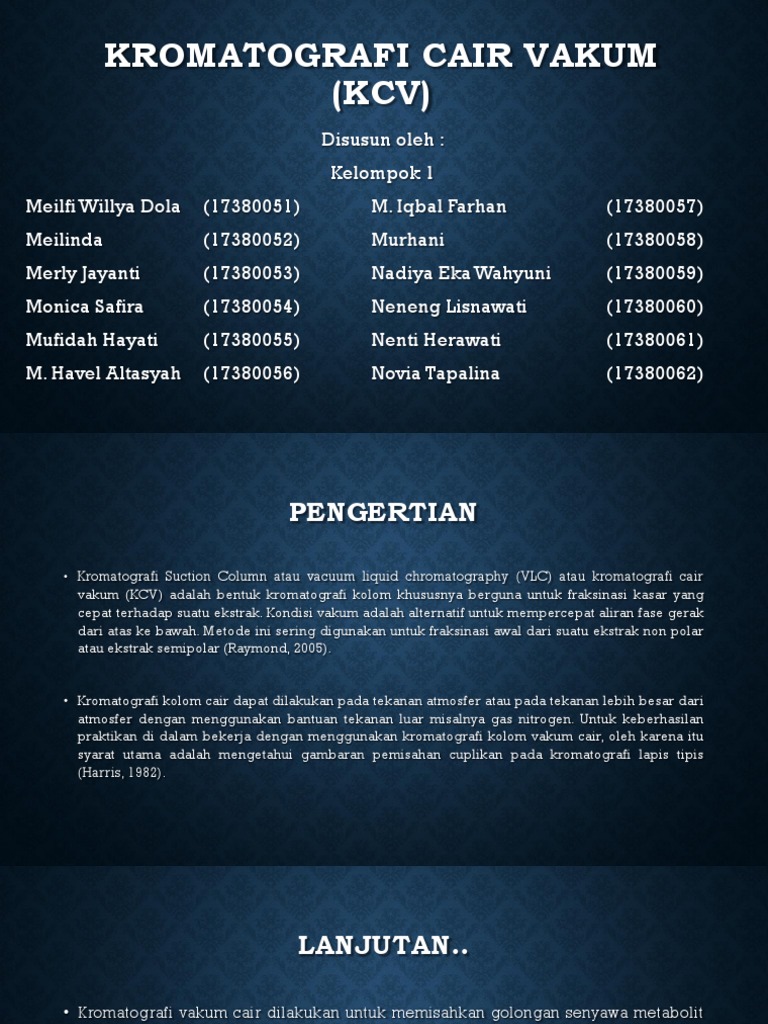 Kromatografi Cair Vakum (KCV) | PDF