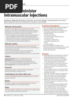 Checklist Safety Injection | PDF | Injection (Medicine) | Syringe