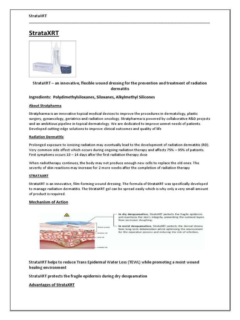 An Innovative Film-Forming Wound Dressing Called StrataXRT for ...