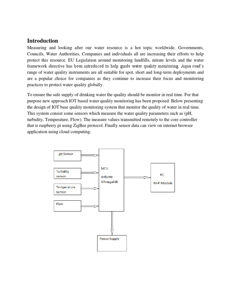 Water Quality Monitoring System | PDF | Arduino | Water Quality