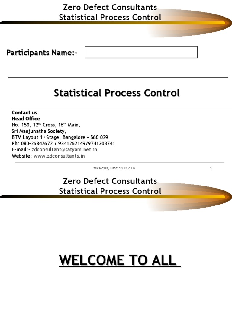 Statistical Process Control Training Overview | PDF | Standard Deviation | Statistics