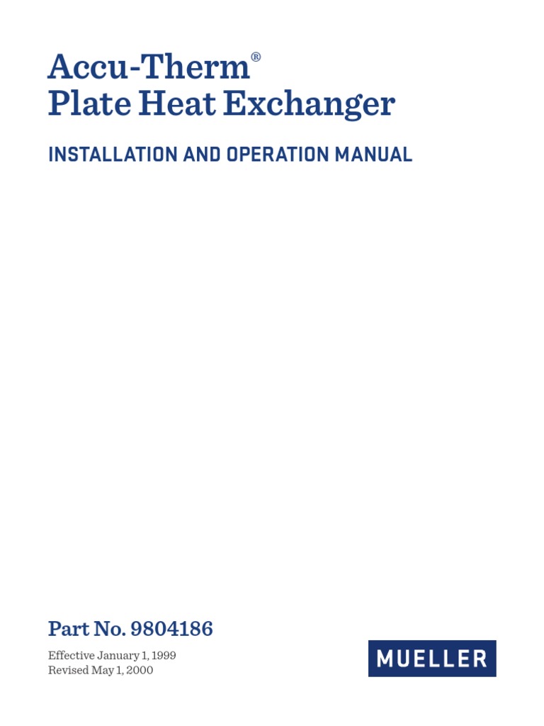 ACCU Therm Plate Heat Exchanger | PDF | Adhesive | Heat Exchanger