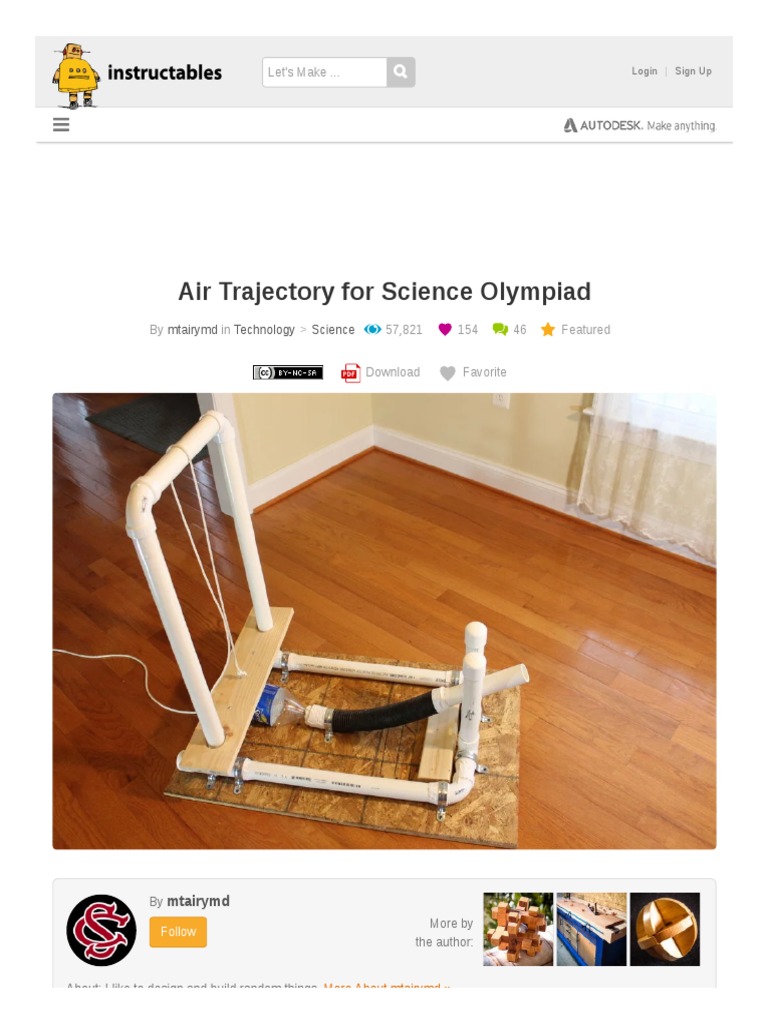 Science Olympiad Air Trajectory Guide | PDF | Trajectory | Pipe (Fluid ...