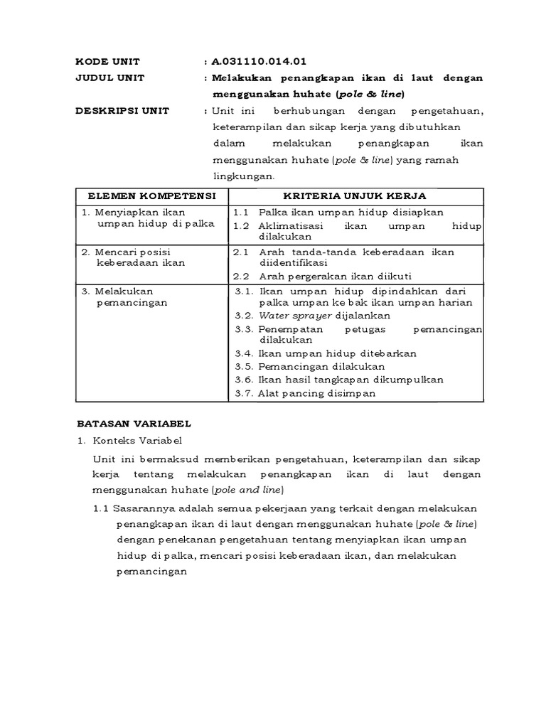 Teknik Penangkapan Ikan Huhate | PDF | Sains & Matematika