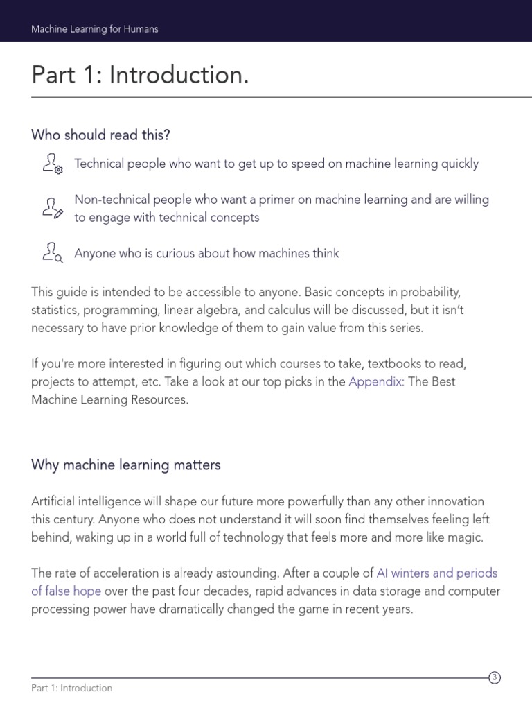 Why Machine Learning Matters | PDF | Technological Singularity ...