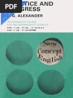 Practice and Progress New Concept English by L G Alexander | PDF | E ...
