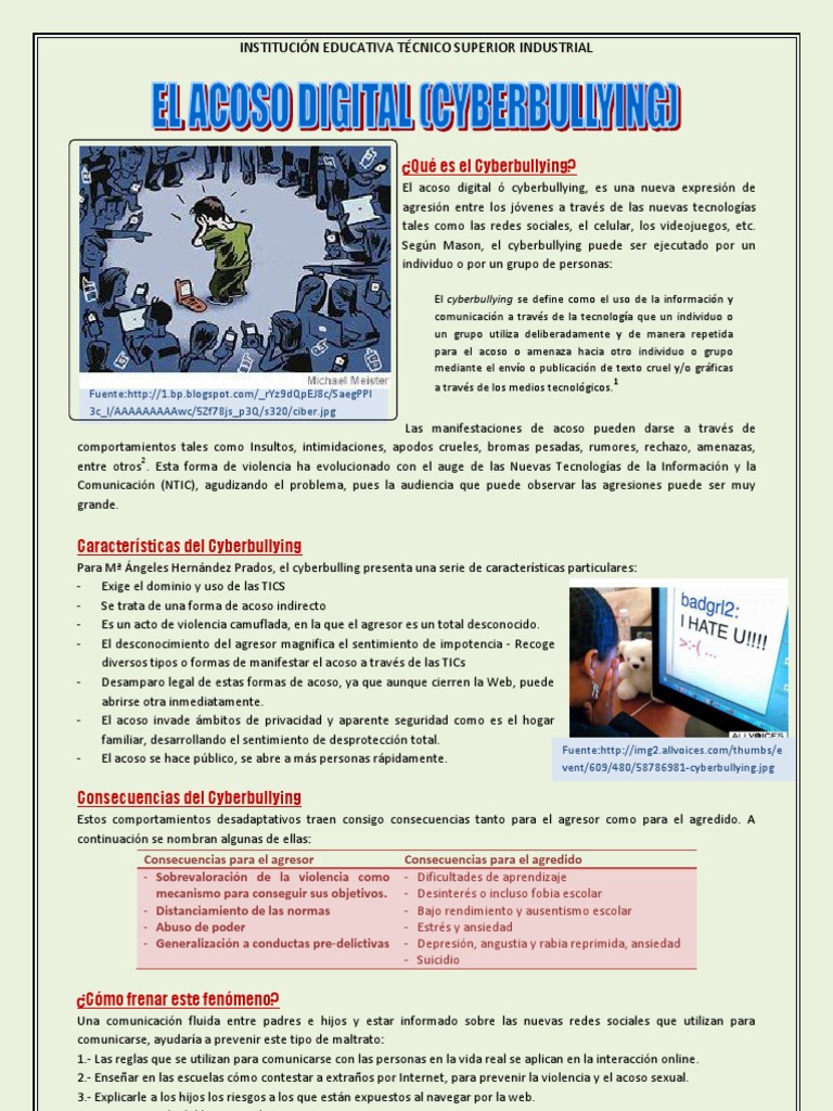 Cyber Bullying | PDF | Acoso cibernético | Tecnología de información y ...