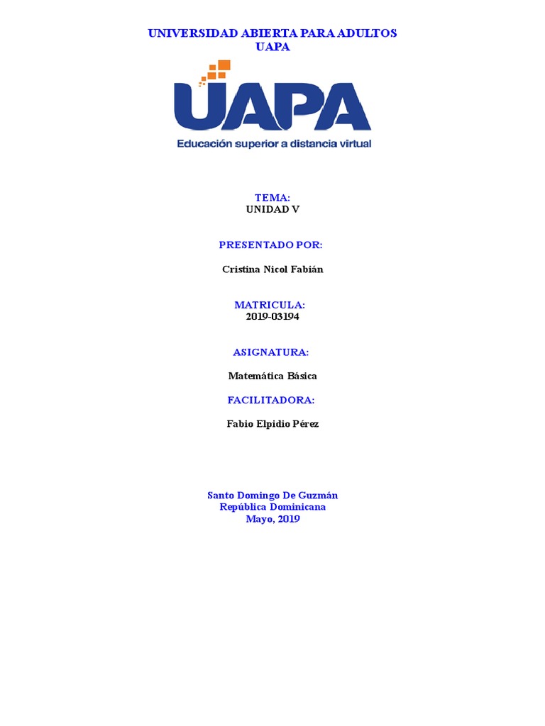 Tarea 5 Matematica de NICOL | PDF