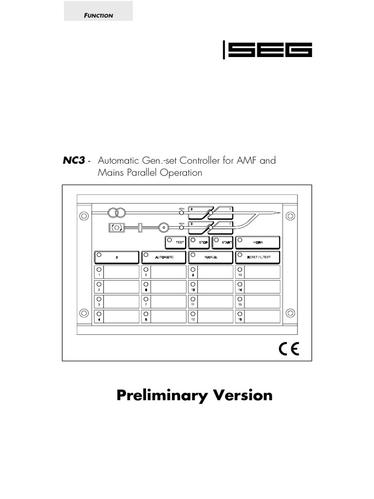 NC3 Genset Controller Overview | PDF | Mains Electricity | Relay