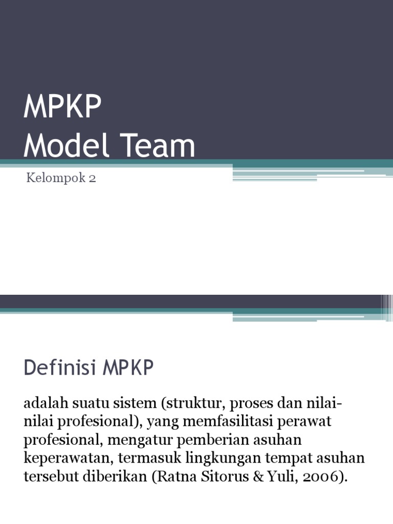 MPKP Model Tim | PDF