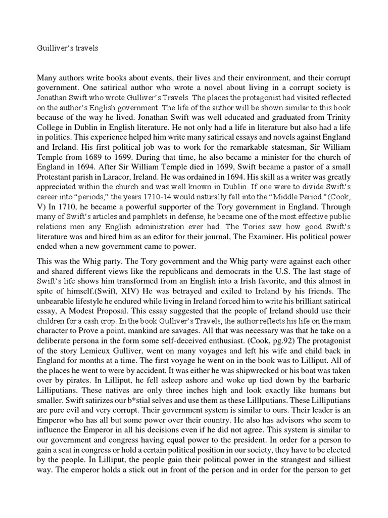 Lascaris Pascal Existencialista | PDF | Jonathan Swift | Gulliver's Travels