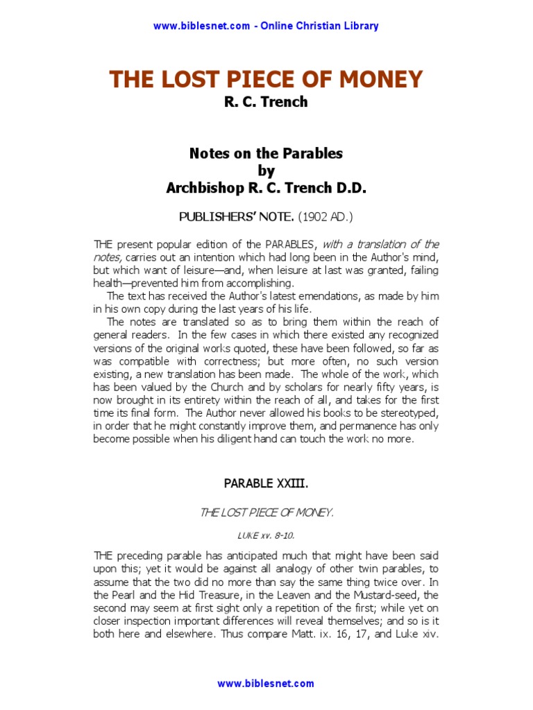 RC Trench The Lost Money | PDF | Angel | Jesus