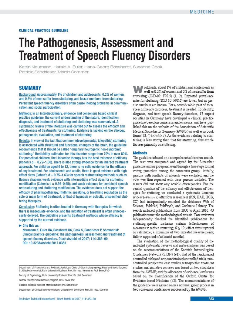 Neumann Et Al. DTSCH Arztebl Int - The Pathogenesis - Assessment and ...