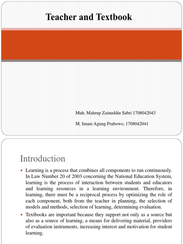 Textbook Adaptation in Education | PDF | Textbook | Teachers