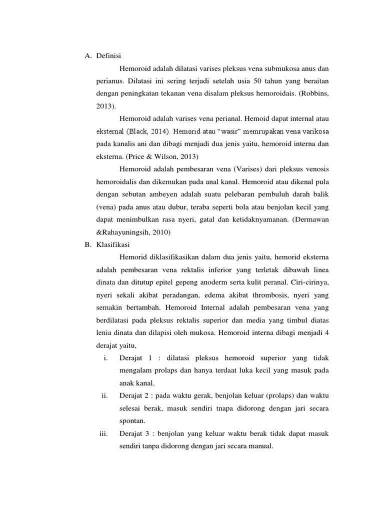 LP Dan Askep Hemoroid | PDF