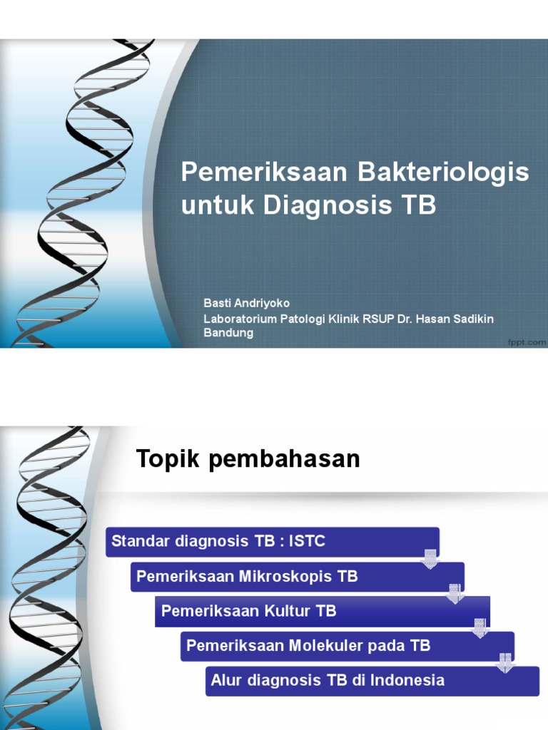 Pemeriksaan Bakteriologis Lab TB | PDF | Tuberculosis | Clinical Medicine