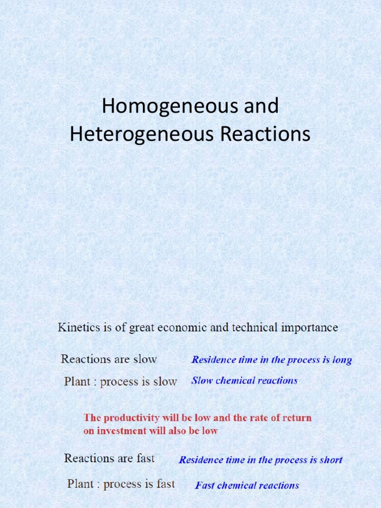 Reaksi Homogen Dan Heterogen | PDF