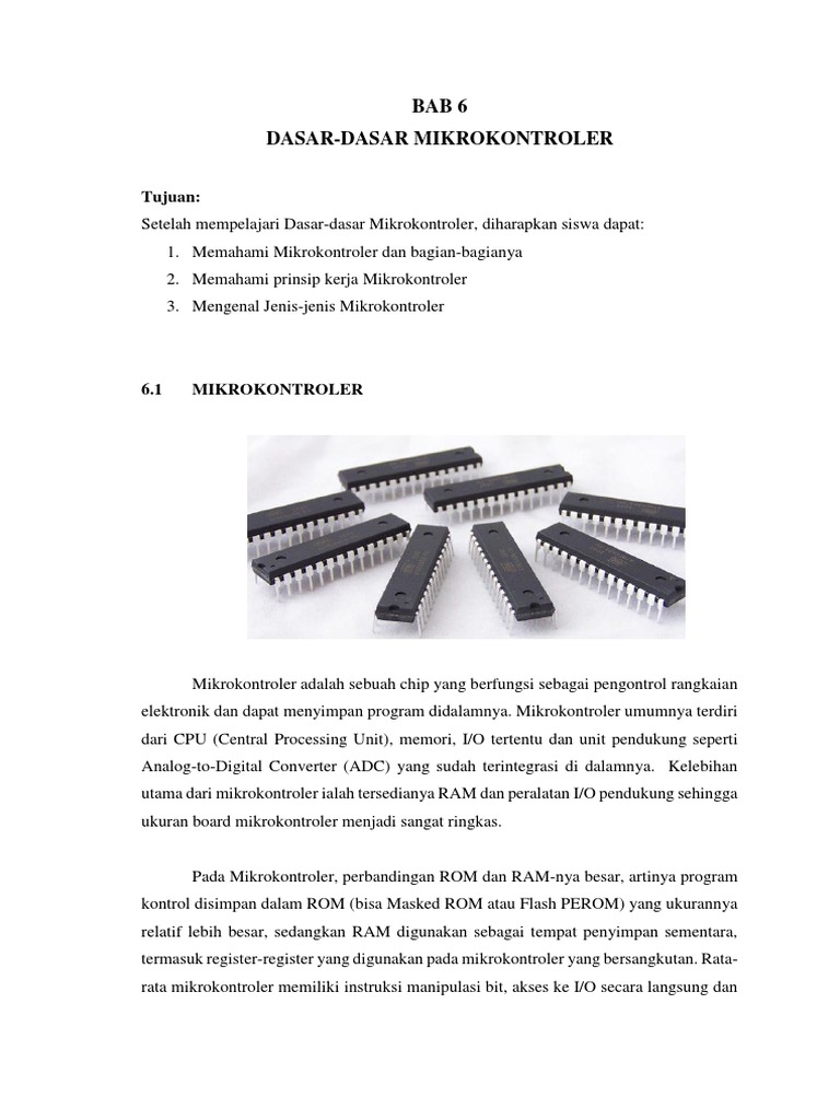 Dasar-Dasar Mikrokontroler | PDF