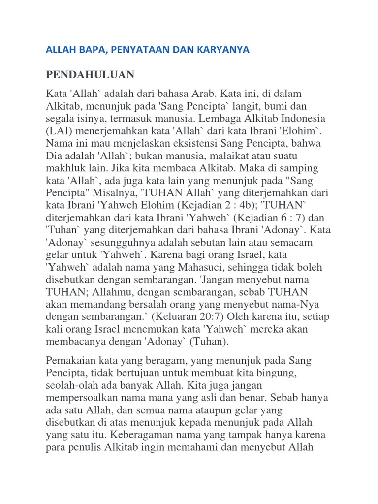 Fungsi Dan Wibawa Alkitab Dalam Gereja | PDF