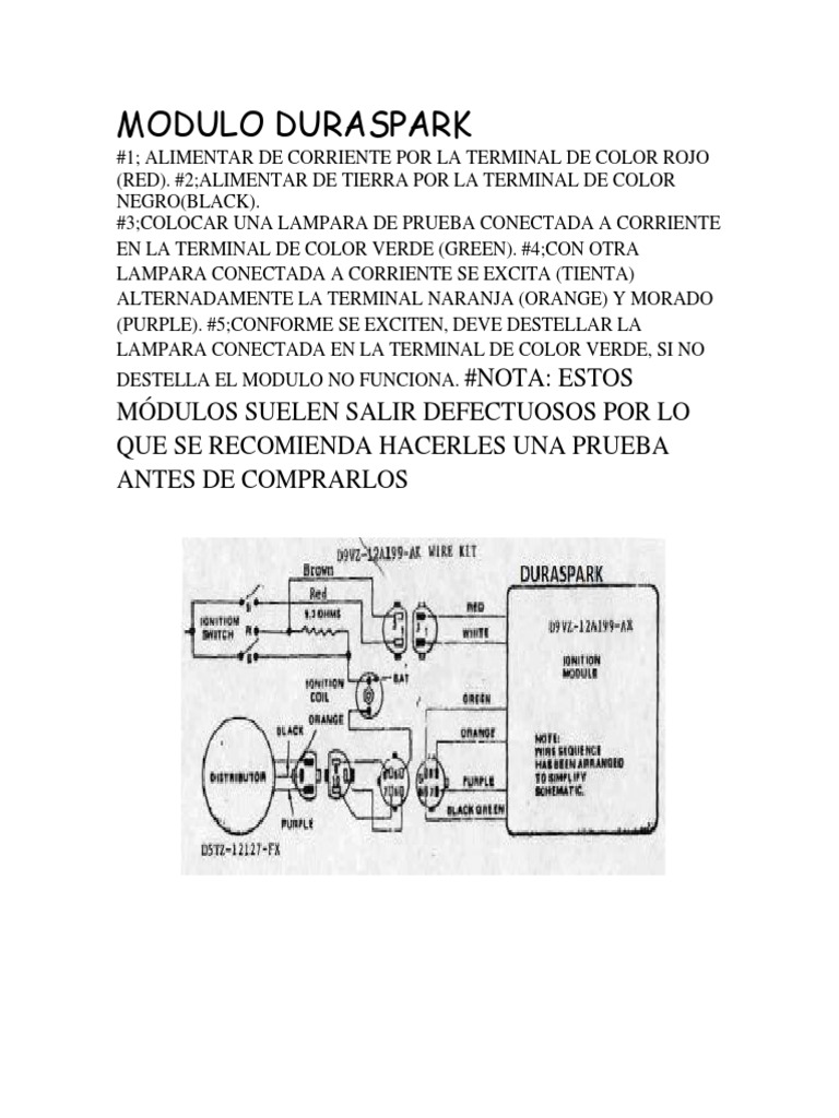Modulo Duraspark B | PDF