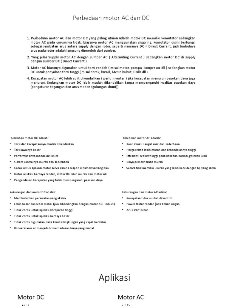 Motor Ac Dan DC | PDF