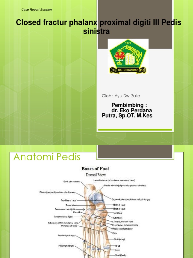 Closed Fraktur Digiti III Pedis Sinistra | PDF