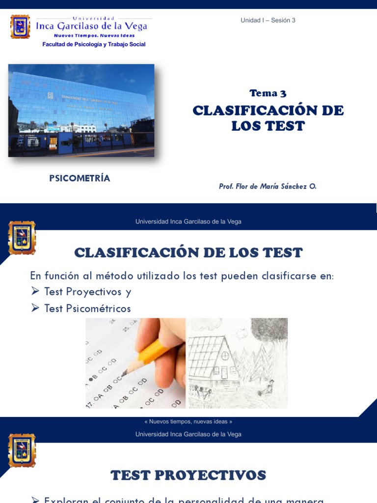 Clasificación de Los Test | PDF | Psicometría | Inteligencia