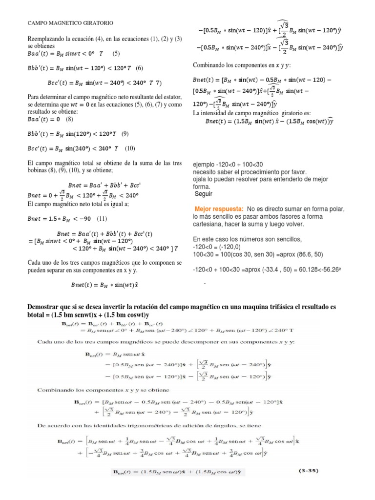 ¿Como Se Suman Los Fasores en Forma Polar? | Descargar gratis PDF ...