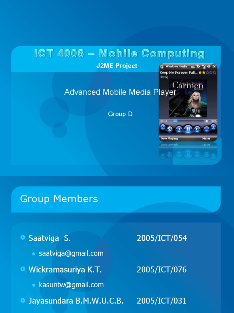 Advanced Mobile Media Player: J2ME Project | PDF | Java (Programming Language) | Computing Platforms