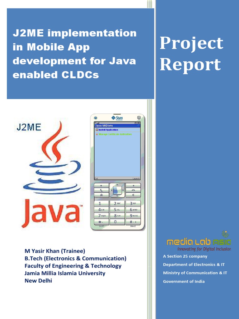 Project: J2Me Implementation in Mobile App Development For Java Enabled ...