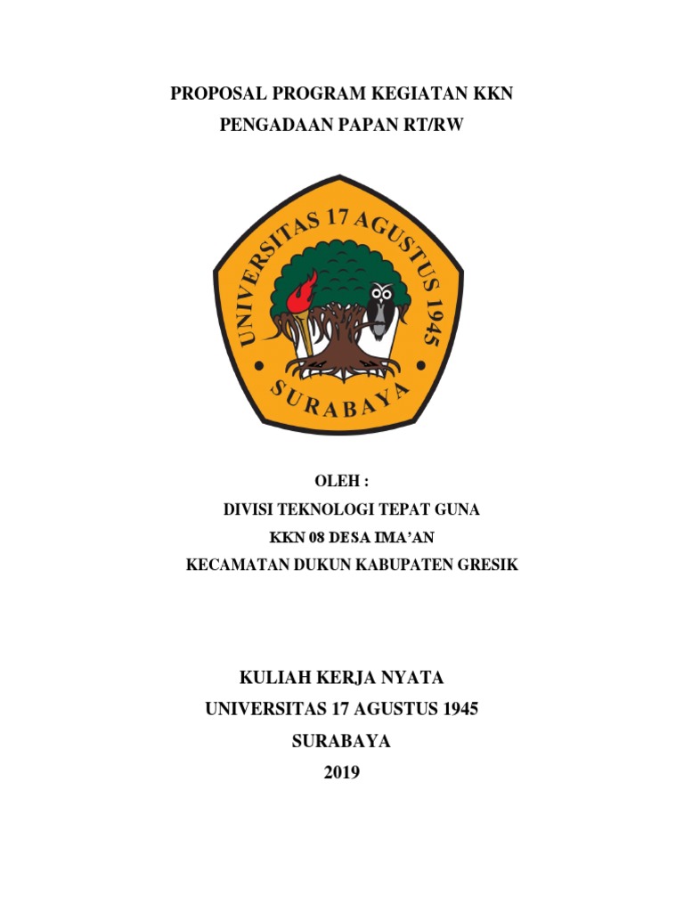 Pengadaan Plang RT/RW Desa Ima'an | PDF