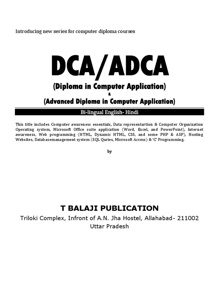 Dca Adca PDF | PDF | Computer Data Storage | Spreadsheet