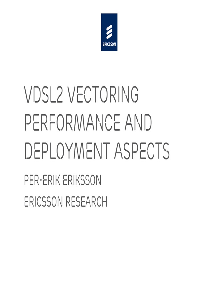 The Art of Spectral Management Frequency Allocations For VDSL2 | PDF ...