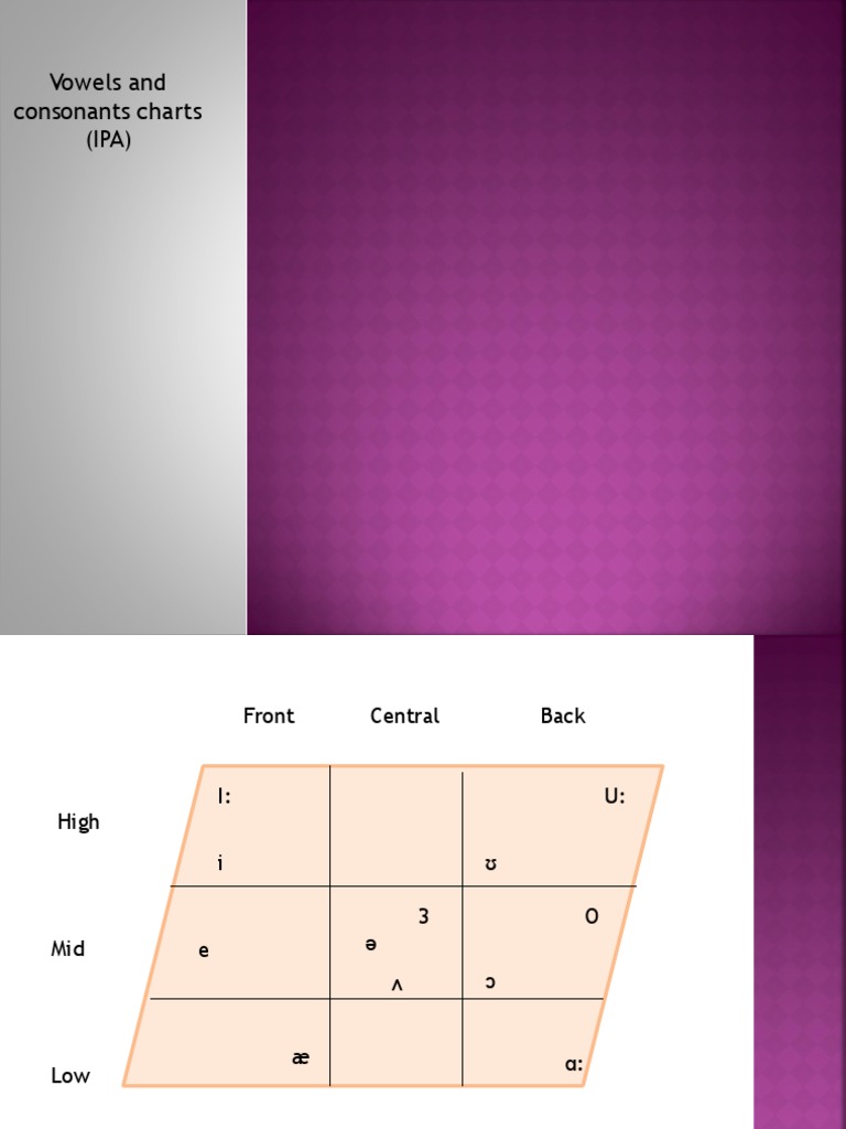 IPA Vowel and Consonant Charts | PDF