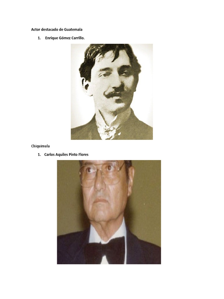 Actor Destacado de Guatemala | PDF