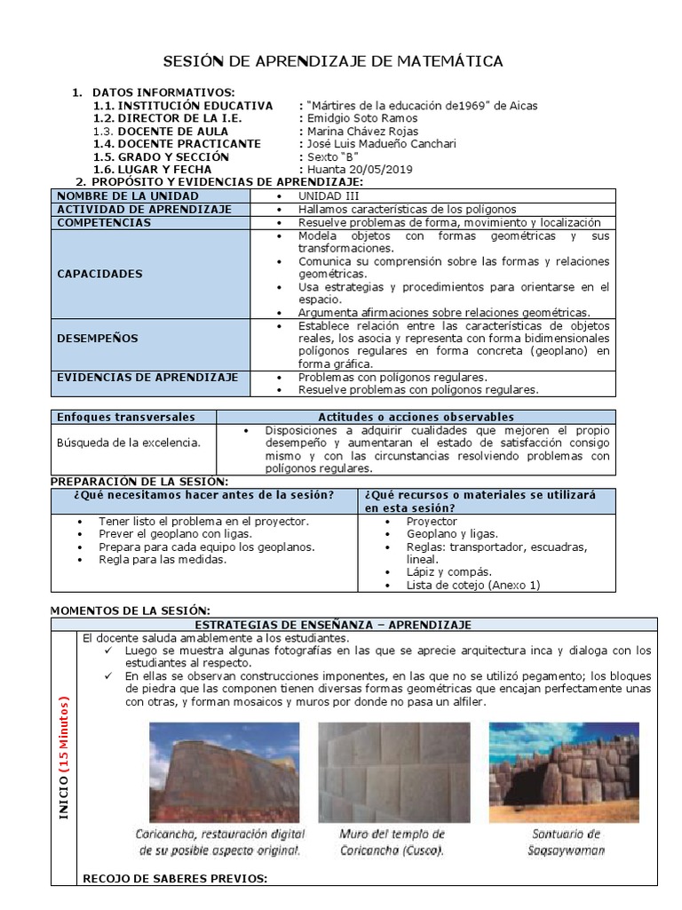 Sesión de Matemática-4 | PDF | Imperio Inca | Politopos