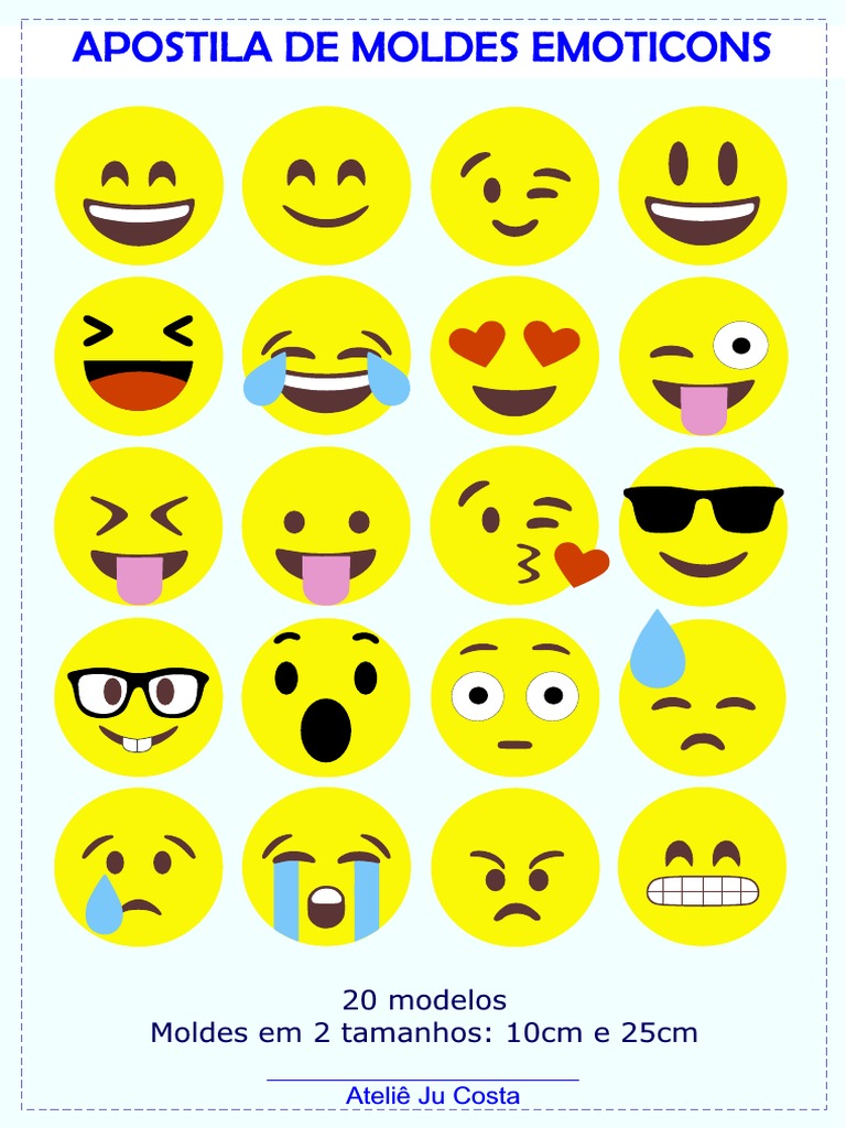 Apostila de Moldes Emoticons | PDF